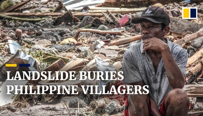 Villagers buried alive in deadly landslide in the Philippines triggered by Tropical Storm Nalgae ...